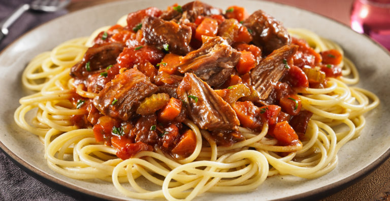 Gluten Free Tuscan Braised Beef Spaghetti - CATELLI®