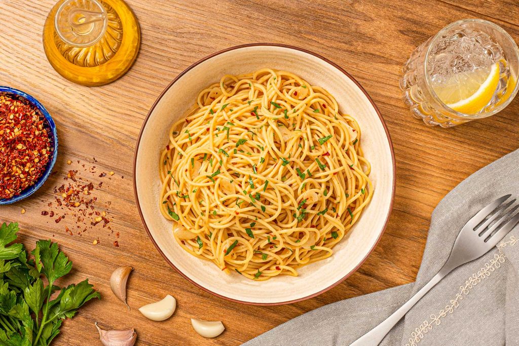 Catelli® PROTEIN+™ Spaghetti Aglio Olio e Peperoncino - CATELLI®